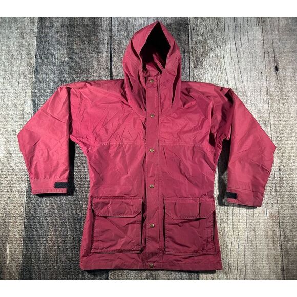 REI | Jackets & Coats | Vintage Rei Gore Tex Rainjacket Medium Red Hood ...